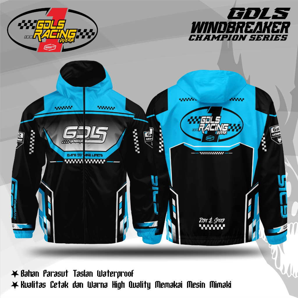 Jual GDLS Champion Series Jaket Custom Racing Jaket Windbreaker ...