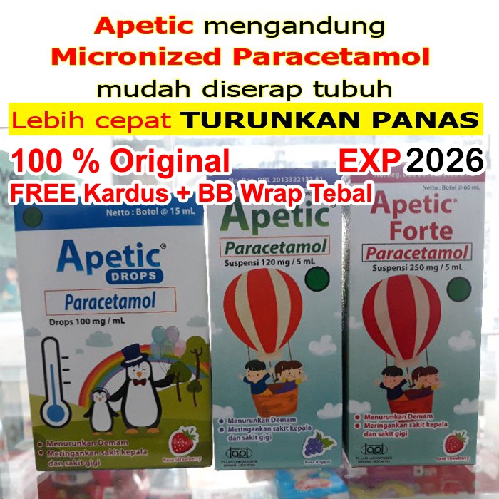 Jual APETIC DROP 60 ML / SIRUP 120 ML / FORTE SIRUP 120 ML mengandung ...