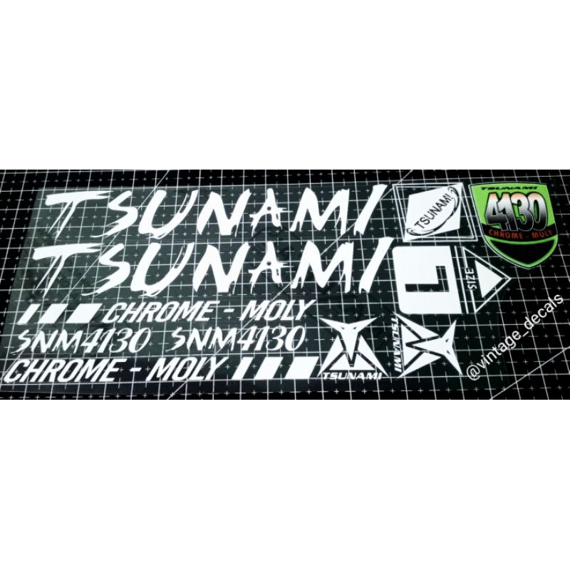 Jual sticker decal sepeda TSUNAMI snm4130 snm100 | Shopee Indonesia