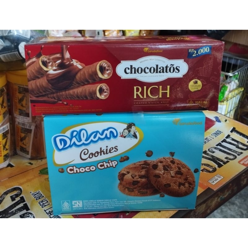 Jual dilan,choco,cip, cookies,isi,23pcsx12gr,chocolatos,rich12pcsx19gr ...