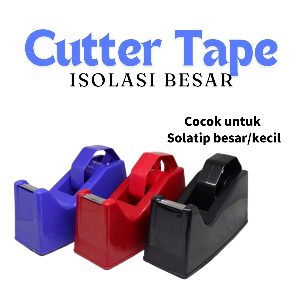 Jual TAPE CUTTER DISPENSER ISOLASI BESAR, TEMPAT SELOTIP BESAR | Shopee ...