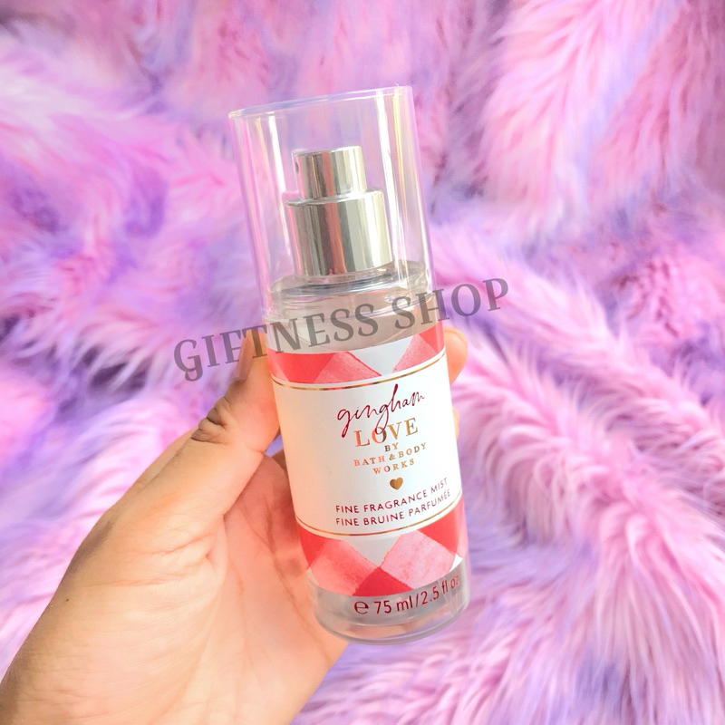 Jual GINGHAM LOVE BODY MIST 75ml BATH&BODY WORKS | Shopee Indonesia