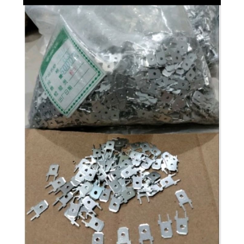 Jual terminal skun pin plat pcb 6.3mm besi.100biji | Shopee Indonesia