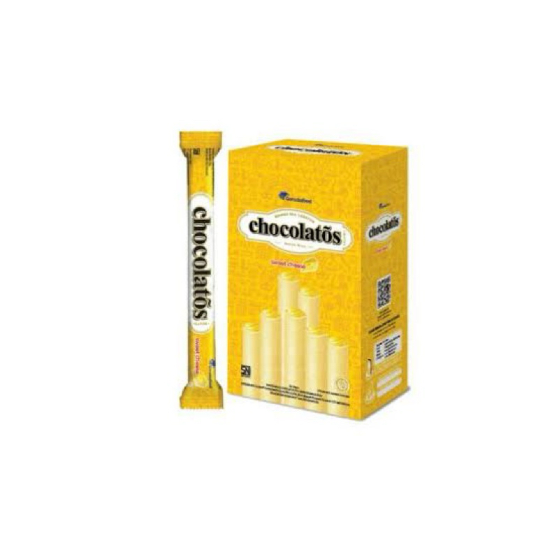 Jual CHOCOLATOS Wafer Roll Stick Cheese 1 Box Isi 24 Pcs | Shopee Indonesia