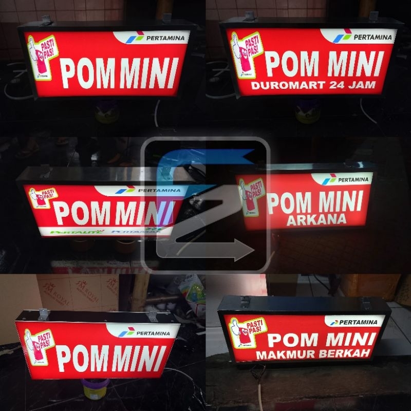 Jual NEON BOX POM MINI (SATU HARI JADI) AKRILIK 2 SISI REDY STOK ...