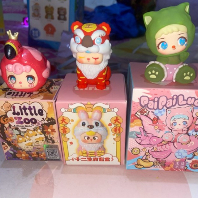 Jual Figure Kacang Paipai, Baby Three, Oli, Little Zoo, Pedudu | Shopee ...