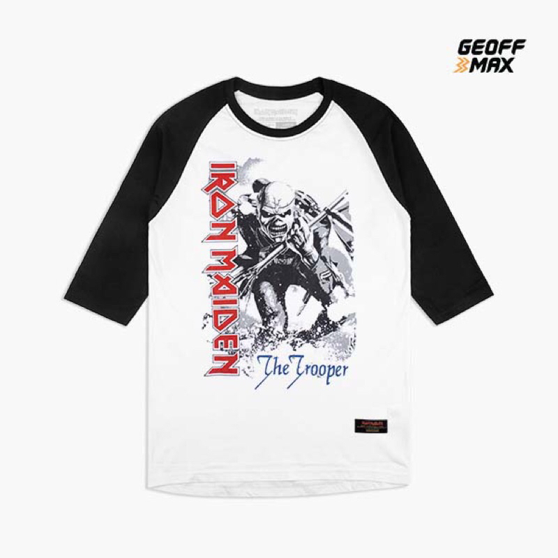 Jual iron maiden the trooper x geoff max raglan | Shopee Indonesia