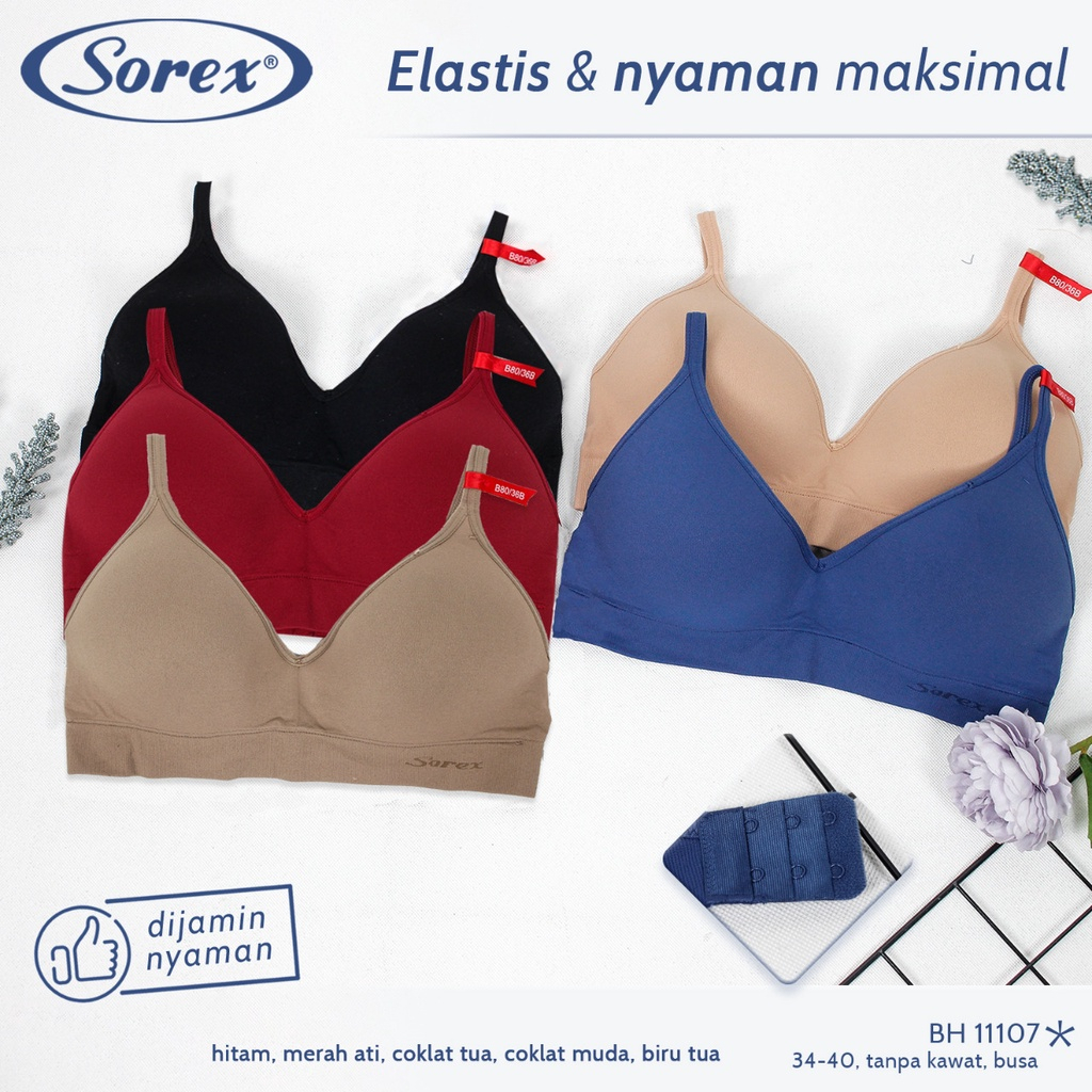 Jual SOREX MURAH BRA BH TANPA KAWAT TIPIS NYAMAN PAKAIAN DALAM DEWASA 11107 | Shopee Indonesia