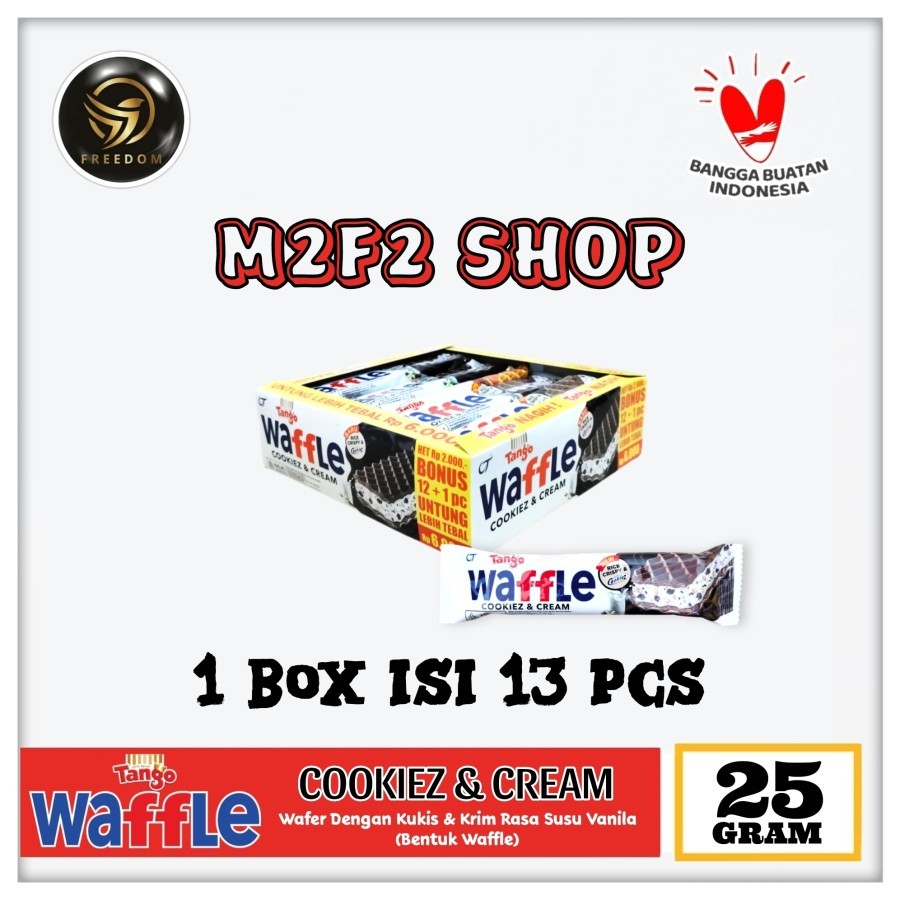 Jual Tango Waffle Cookiez & Cream | Kukis Krim Susu Vanila Sachet - 25 ...