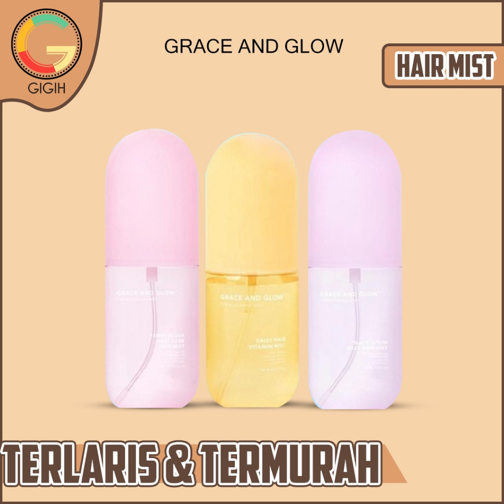 Jual GRACE AND GLOW / GRACE N GLOW HAIR MIST / PARFUME RAMBUT 100ML ...