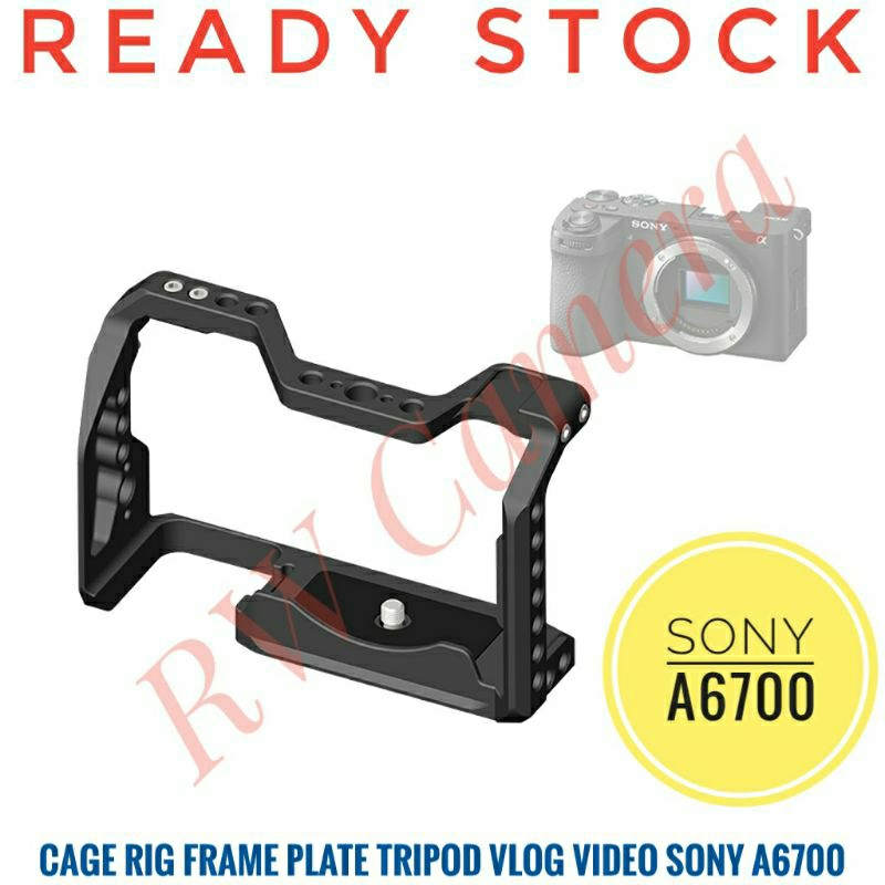 Jual Cage Sony A6700 Rig Camera Hand Grip Bracket Vlog Plat Frame Video ...