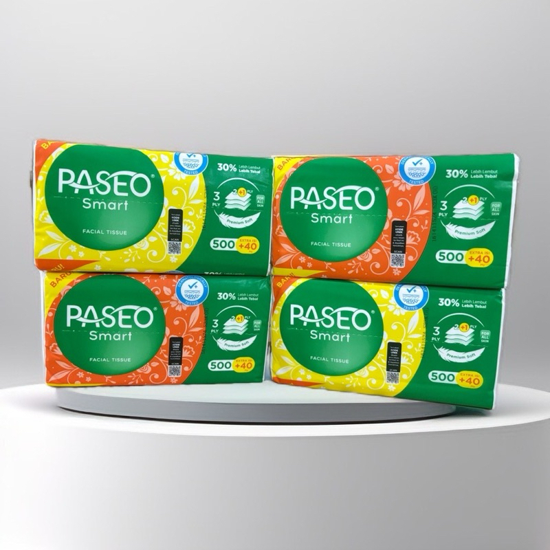Jual Paseo Smart 540 sheets (500+40) 3 Ply Facial Tissue | Shopee Indonesia