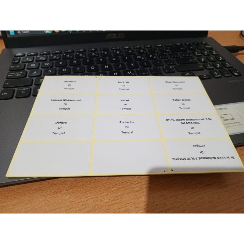 Jual Print/cetak label undangan | Shopee Indonesia
