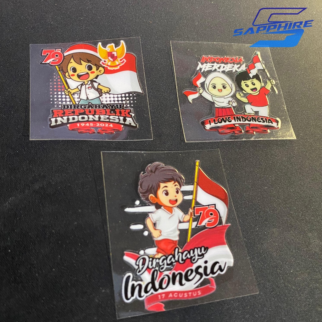 Jual Sticker Indonesia Merdeka Stiker Kemerdekaan Indonesia ke-79 UV ...