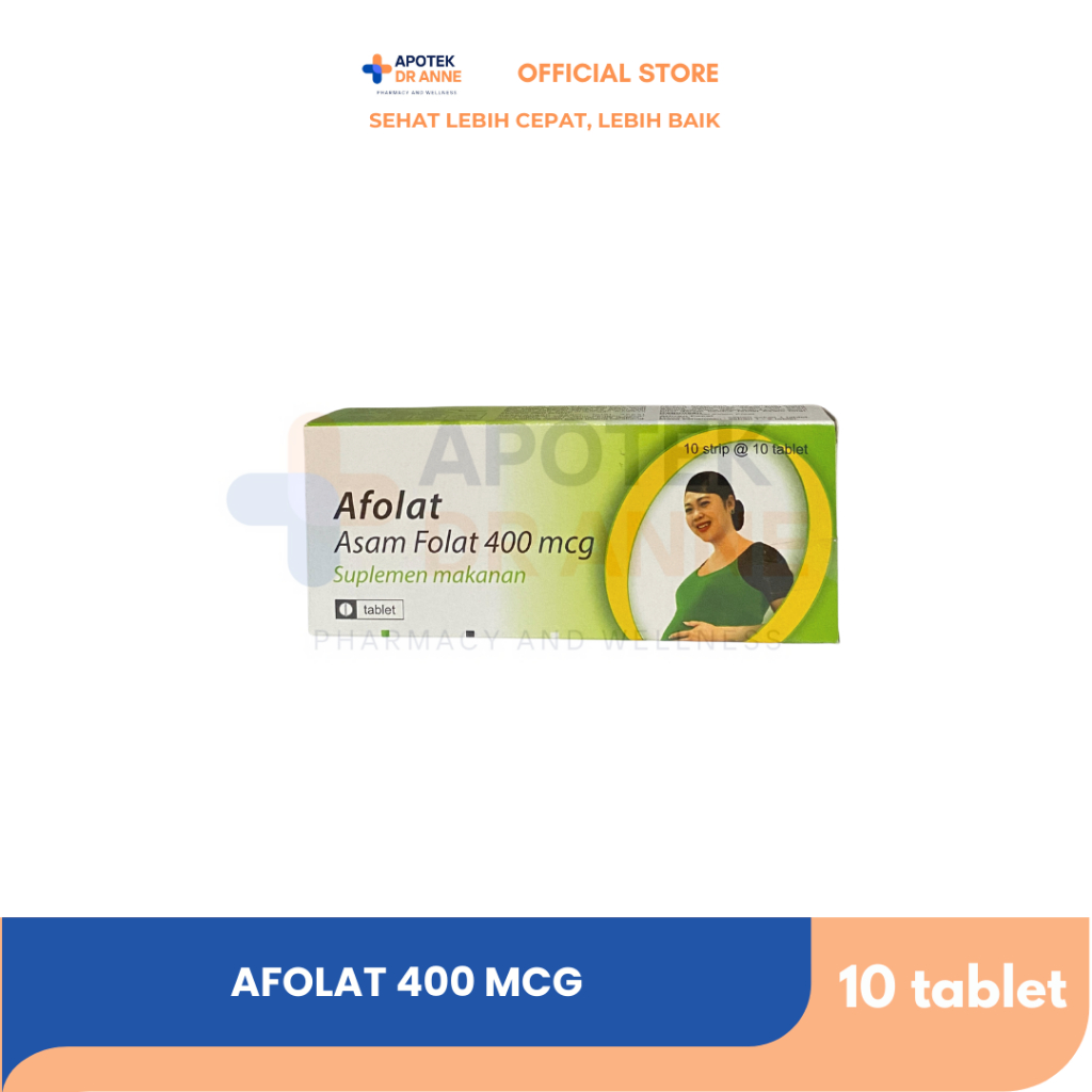 Jual Afolat 400 mcg 10 Tablet Suplemen | Shopee Indonesia