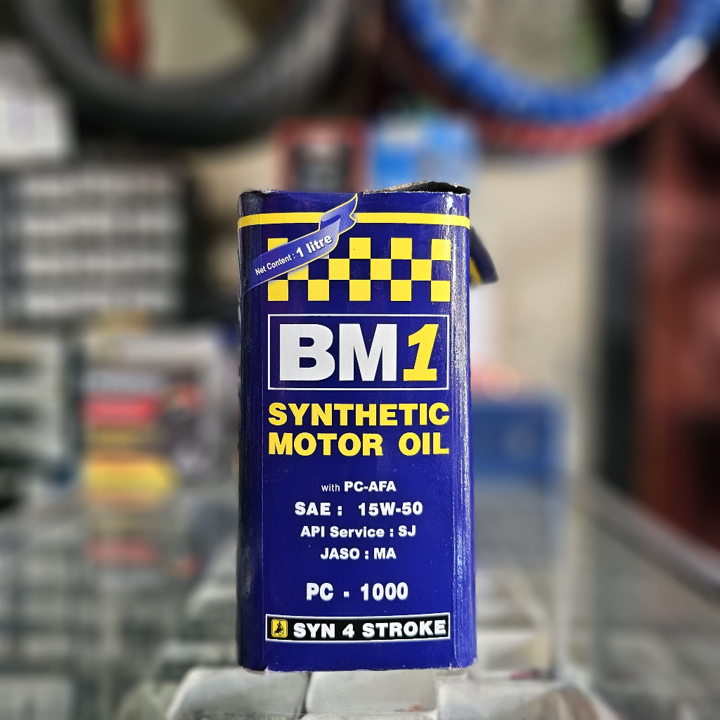 Jual Oli Mesin Motor BM1 PC 1000 4T SAE 15W-50 1000ml / 1Liter Original ...