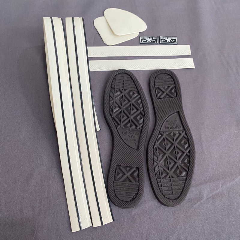 Jual PAKET LENGKAP!!! Outsole Midsole C0NVERS 70s Lis Hitam | Foxing ...