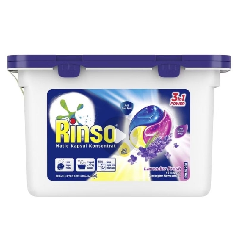 Jual Rinso Matic Rinso Kapsul Capsule Rinso Detergent Deterjen Kapsul ...