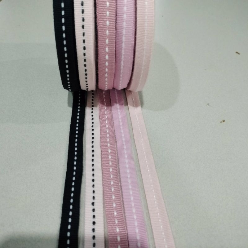 Jual pita katun/piterban lebar 10mm varian warna | Shopee Indonesia