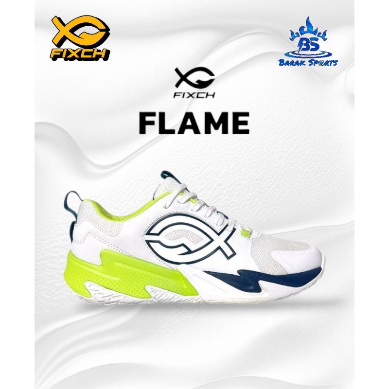 Jual Fixch Sepatu Volly Voli FLAME - BRIGHT WHITE / BLUE / GREEN ...