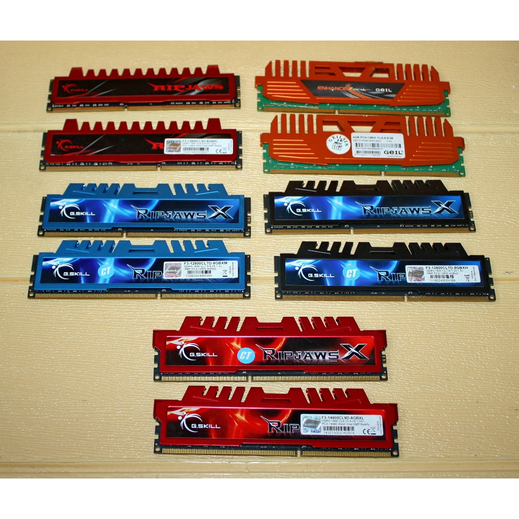 Jual RAM 8GB GSKILL RIPJAWS 8 GB DDR3 4X2 PC12800 1600 MHZ PC14900 1866 ...