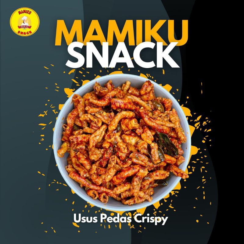 Jual MAMIKU SNACK - USUS PEDAS CRISPY / KERIPIK USUS / KERIPIK USUS ...