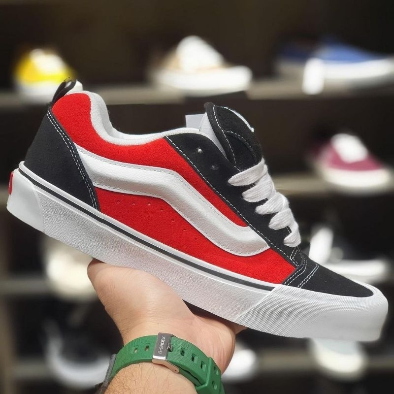 Jual (DIJUAL) SEPATU VANS KNU SKOOL MERAH PUTIH PREMIUM SNEAKERS ...