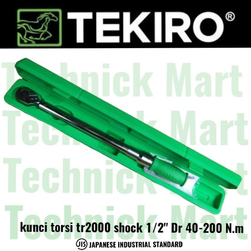 Jual kunci torsi TEKIRO TR2000 shock 1/2" Dr range torsi 40 - 200 newton meter / kunci momen ...
