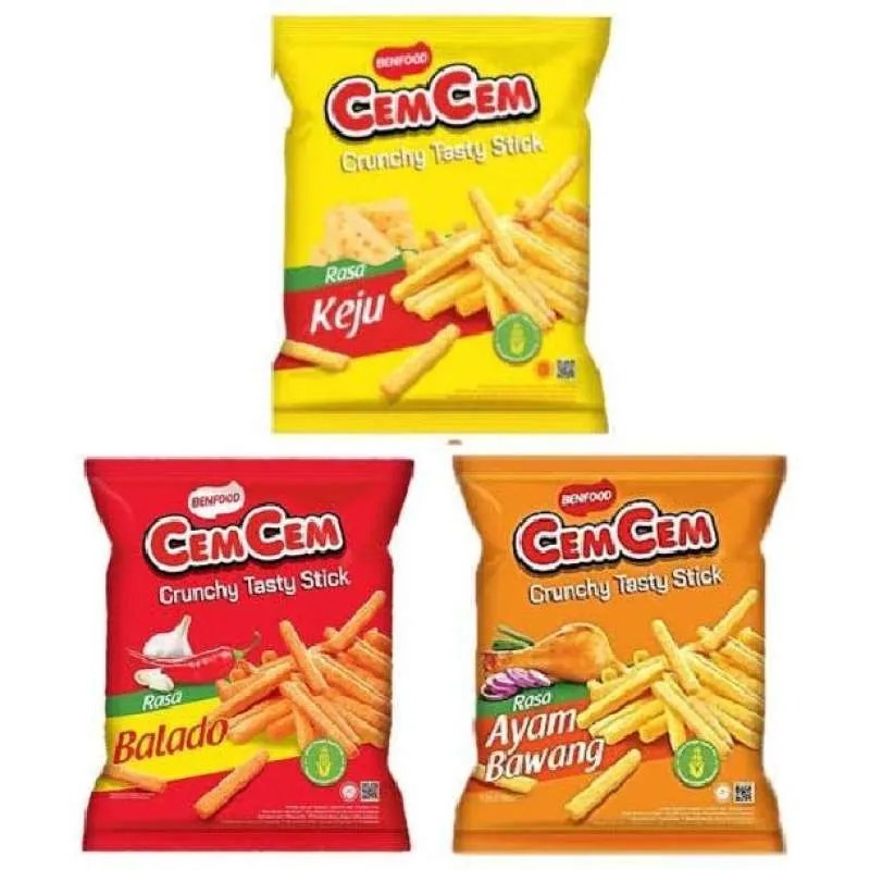 Jual Camilan Snack Makanan Ringan Crunchy Tasty Cem Cem Pilus Ayam ...