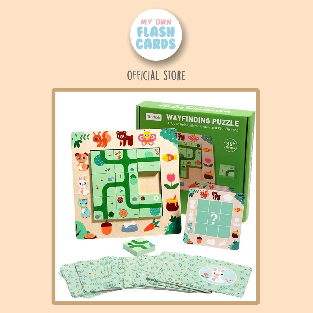 Jual Way Finding Puzzle - Mainan Edukasi Kayu Mencari Jalan Educational ...