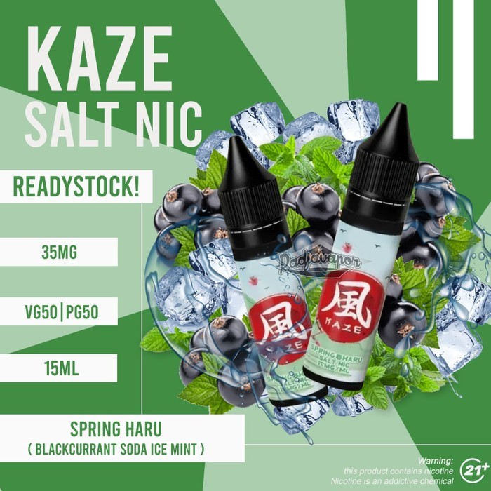 Jual Liquid Emkay Kaze Spring Haru Salt Nic 35MG 15ML Authentic 100% ...