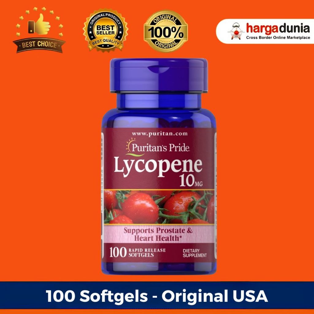 Jual Puritan Lycopene 10 Mg Isi 100 Made In USA, Suplemen Jantung ...