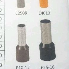 Jual skun ferrules E1508 untuk ukuran kabel 1,5mm hitam per pack isi ...