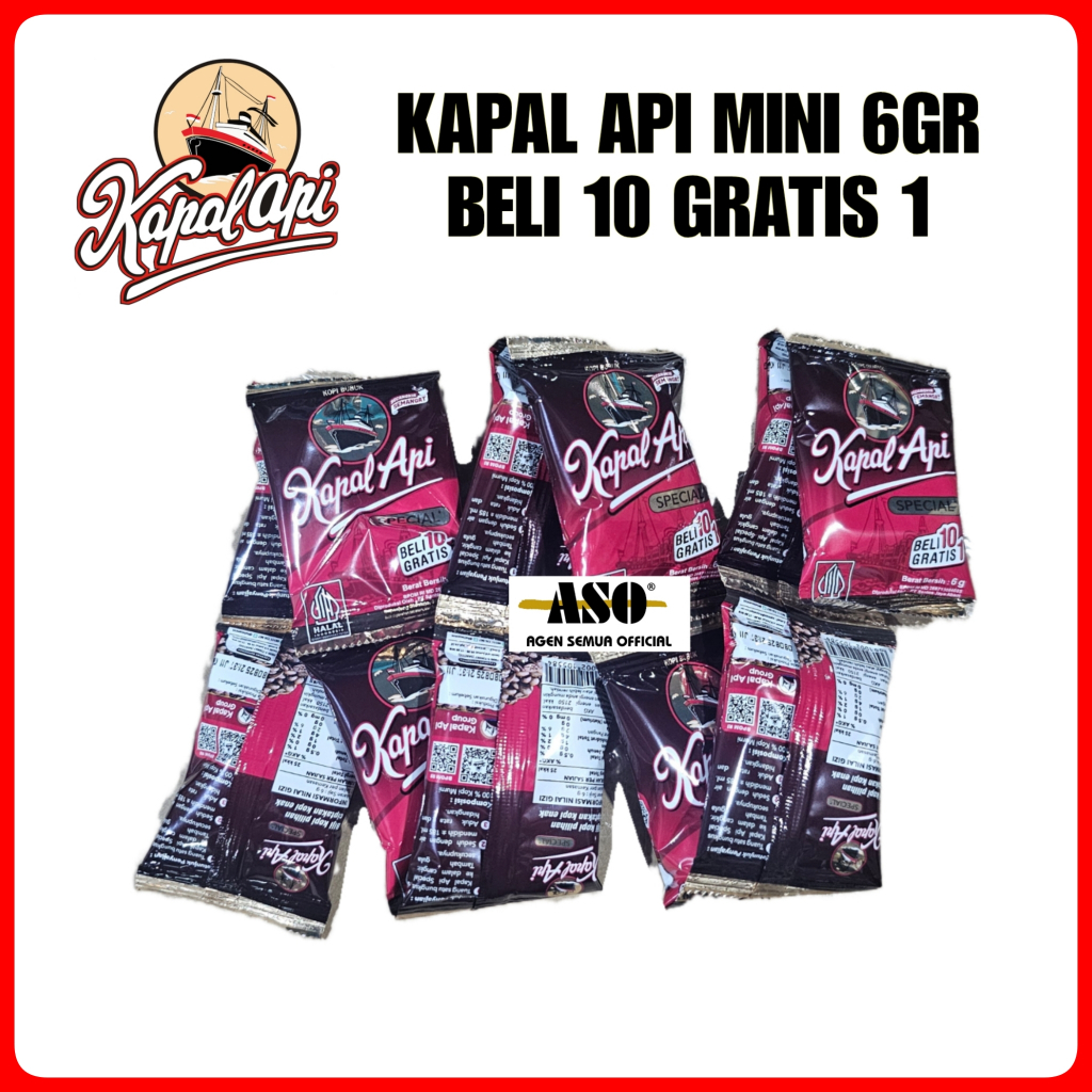 Jual KOPI KAPAL API 6gr MINI SPECIAL RENCENG ISI ( ISI 11 ) PROMO ...