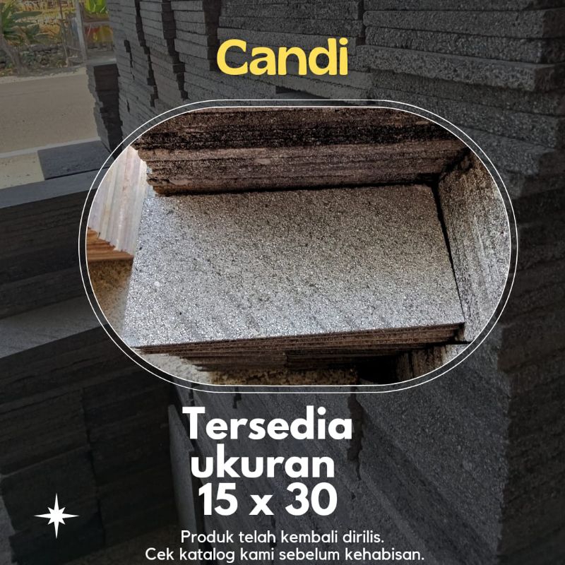 Jual BATU ALAM RTM CANDI | UKURAN 15 X 30CM | Shopee Indonesia