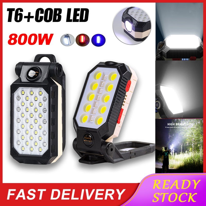 Jual W_ANBOLT Lampu LED Rechargeable COB 4 Mode Flash Light Car Senter ...
