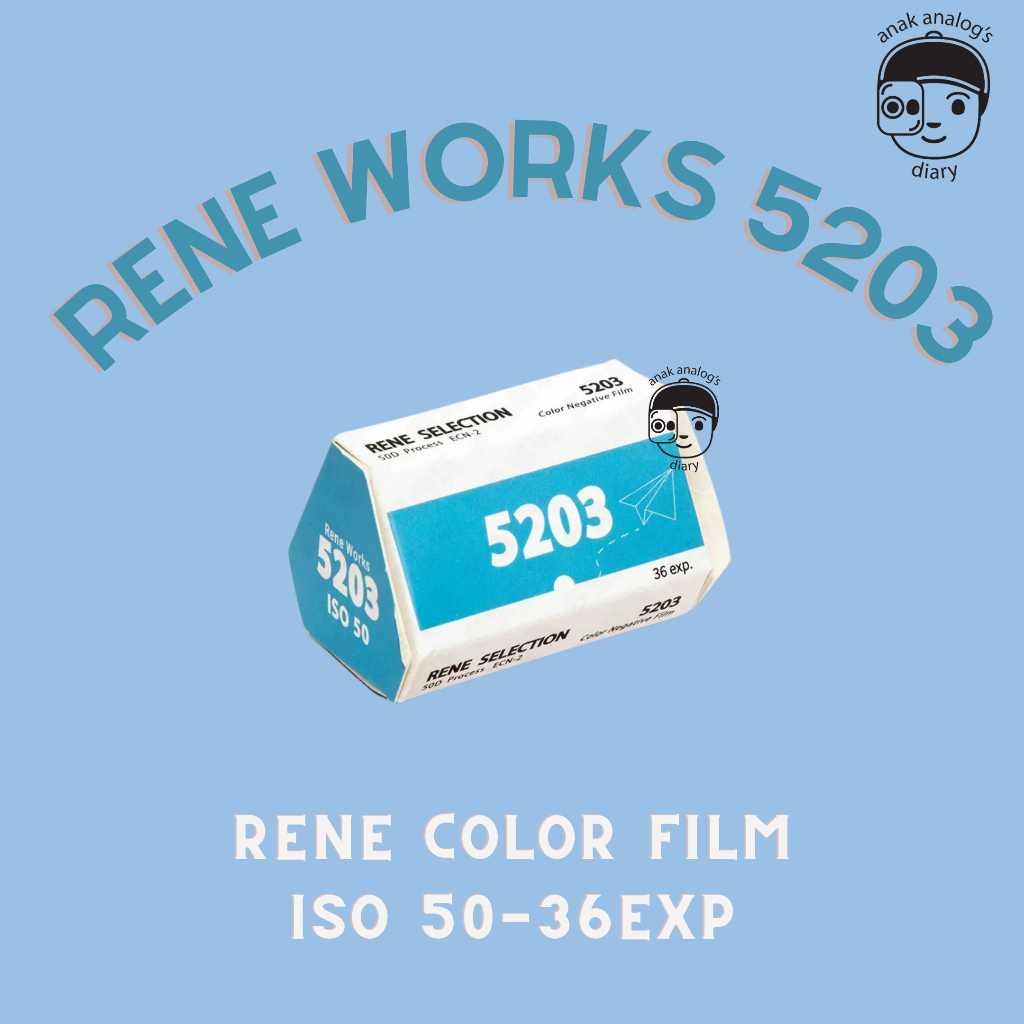 Jual Rene Works 5203 Roll Film 35mm ISO 50 36exp Color Film | Shopee ...