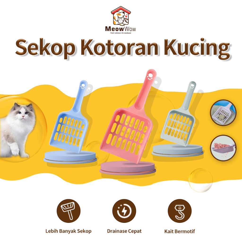 Jual MEOWWOW Kucing Sekop / Pasir Kucing Serok / Litter Scoop Pasir Pup ...