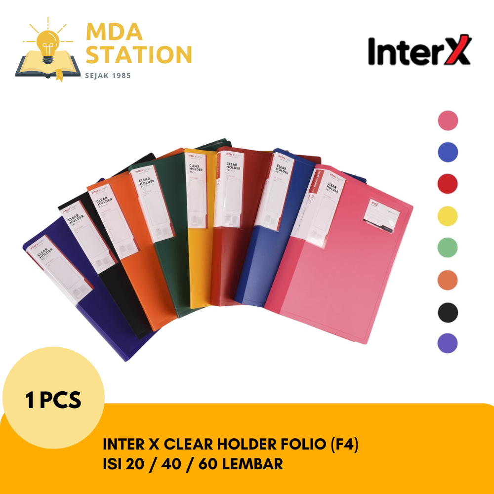 Jual INTER X Clear Holder Folio F4 Isi 20 / 40 / 60 Lembar (SATUAN ...