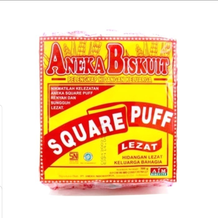Jual aim biskuit square puff | Shopee Indonesia