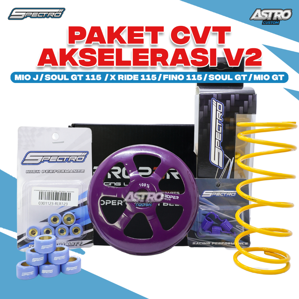 Jual Upgrade CVT V2 Mio J X Ride Fino Soul GT 115 Mangkok Ganda Roller ...