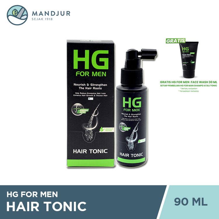 Jual HG For Men Hair Tonic 90 ML - Vitamin Rambut Rontok, Meningkatkan ...