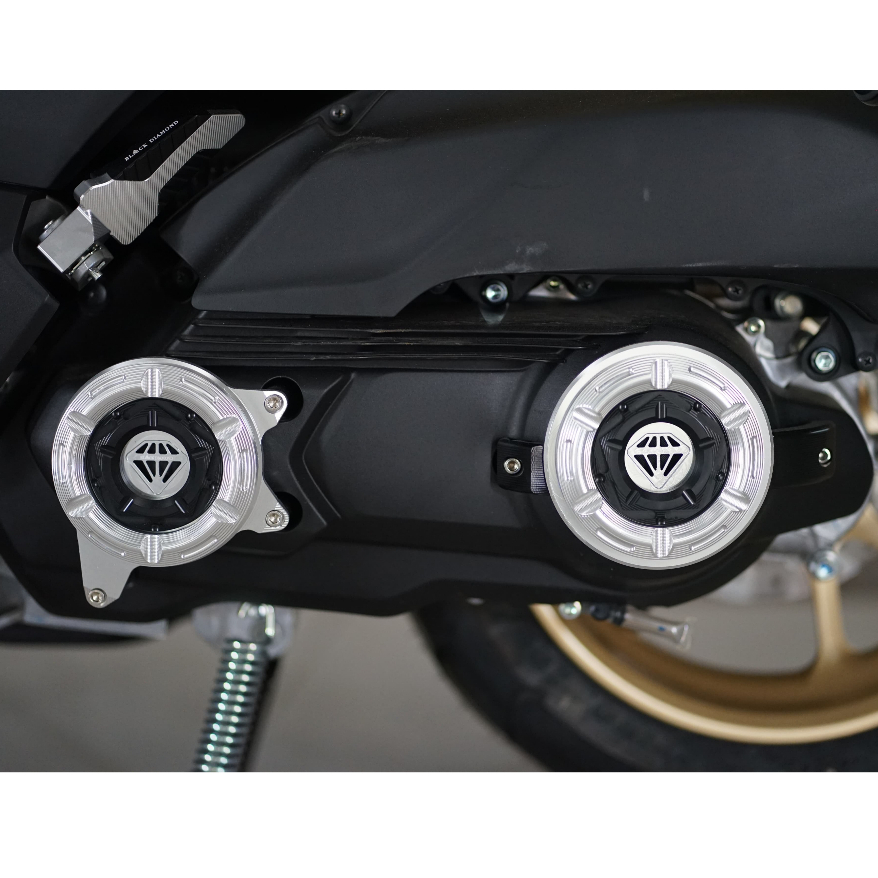 Jual Cover CVT Depan Belakang All Nmax New / Aerox New Full CNC Black ...