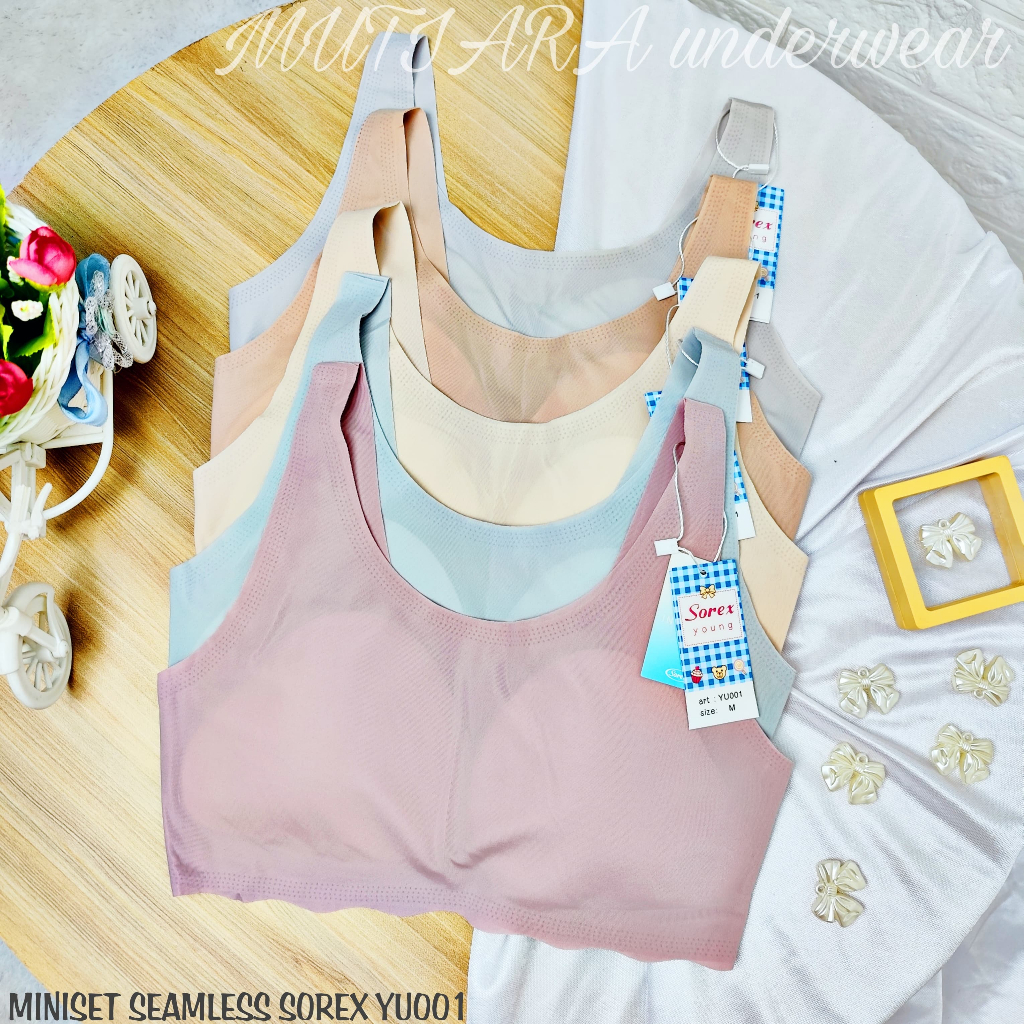 Jual Miniset Seamless Sorex YU001 Tanpa Jahitan Anti Nyeplak Size S-XL ...