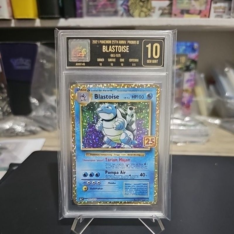 Jual blastoise egs 10 gem mint slab pokemon indonesia original kartu card | Shopee Indonesia