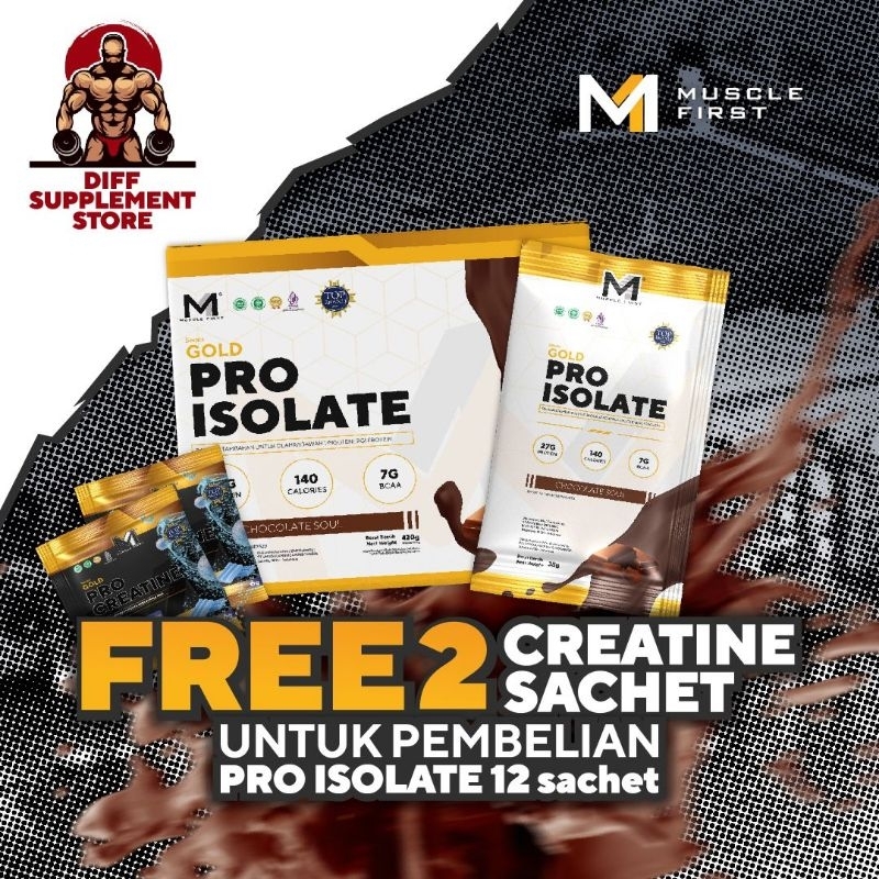 Jual MUSCLE FIRST M1 GOLD PRO ISOLATE BOX WPI 12 SACHET | Shopee Indonesia