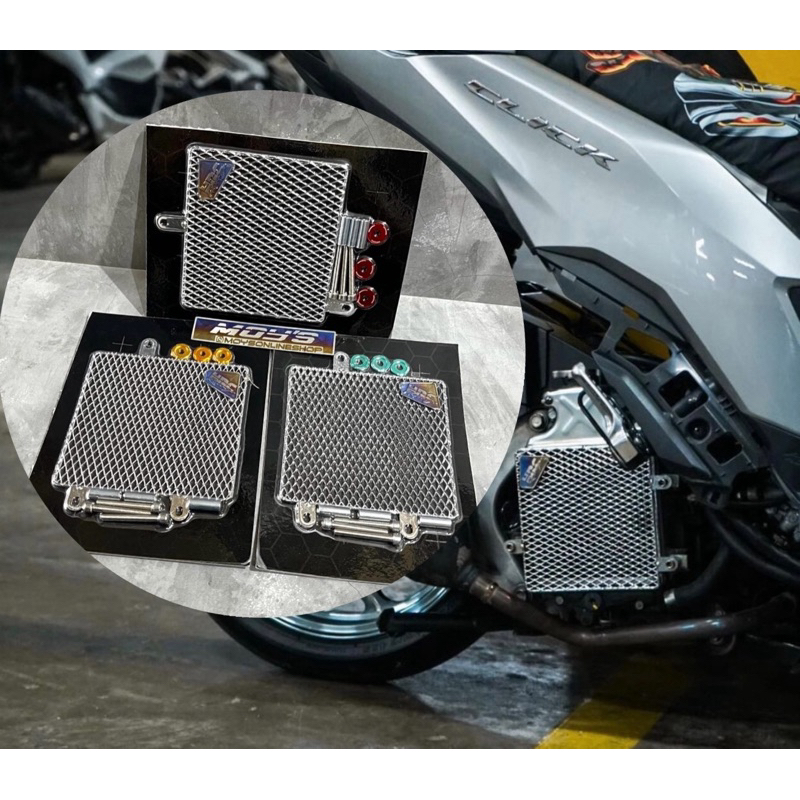 Jual COVER RADIATOR STAINLESS BY PTITANIUM MODEL JARING VARIO 125/150 ...