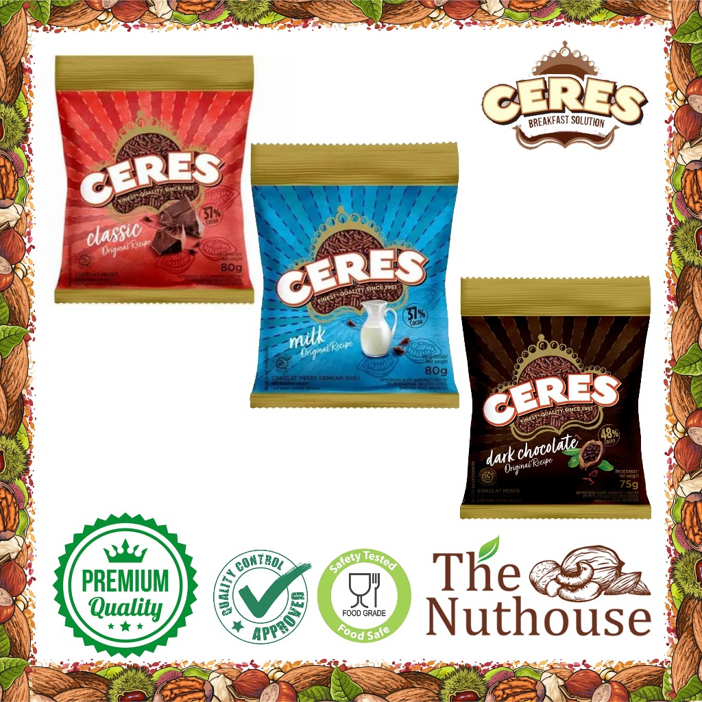 Jual Ceres Hagelslag Meses Meises Classic / Dark / Milk Chocolate 75gr ...