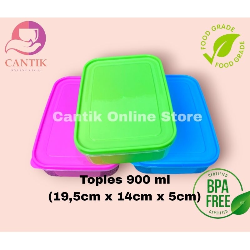 Jual Toples/Sealpack KMP Plastik SATUAN ukuran 900ml/ 1800ml/ 2500ml Kotak Plastik/Kotak Makan ...