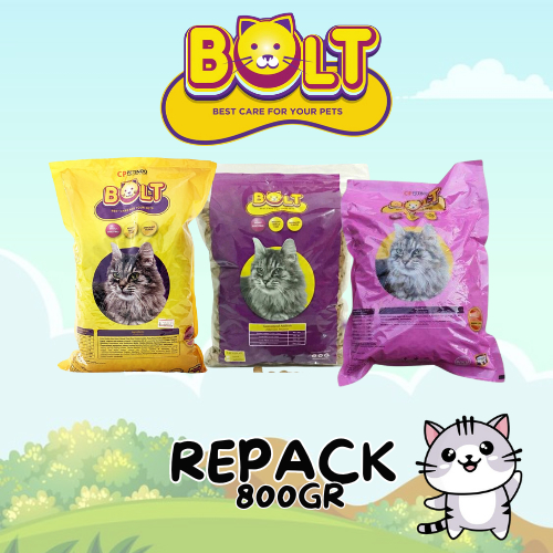 Jual BOLT Repack 800 gram Makanan Kucing | Shopee Indonesia